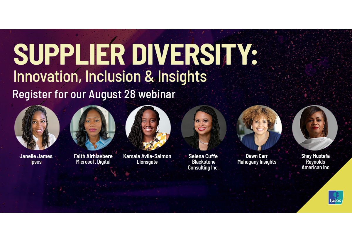 [WEBINAR] Supplier Diversity: Innovation, Inclusion & Insights | Ipsos