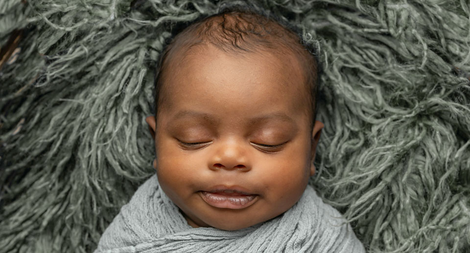 Black Babies With Grey Eyes