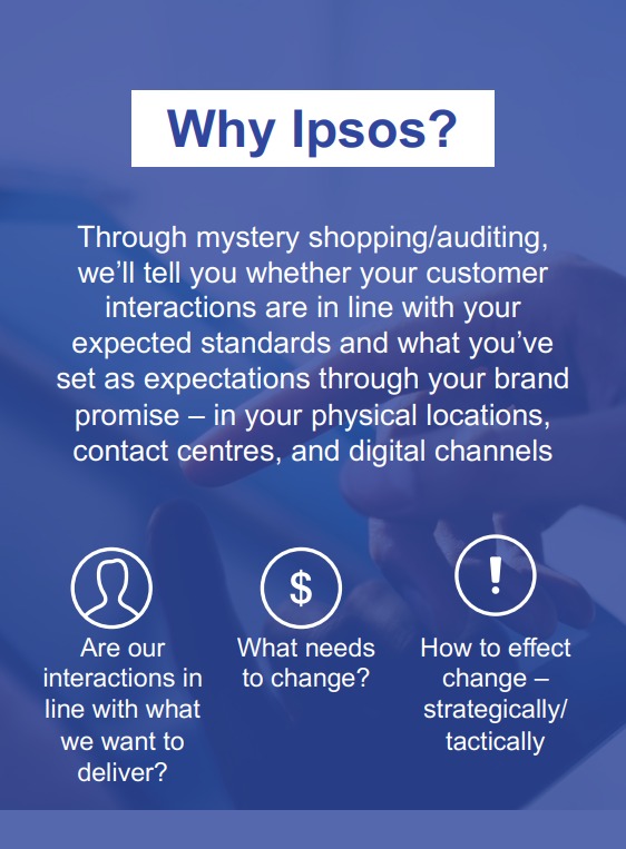 How do we know if we are delivering the targeted standard of experience and, if not, take ...